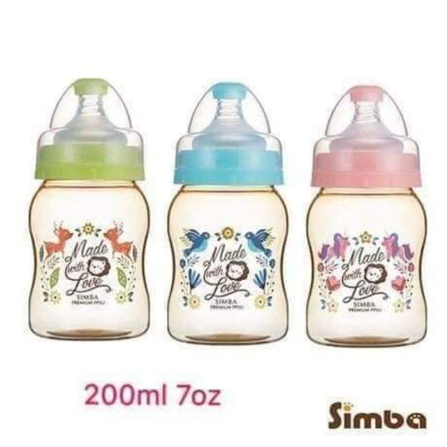 [现货] SIMBA Dorothy PPSU Wide Neck Feeding Bottle 200ml 小狮王辛巴 桃乐丝宽口葫芦大 | Shopee Malaysia