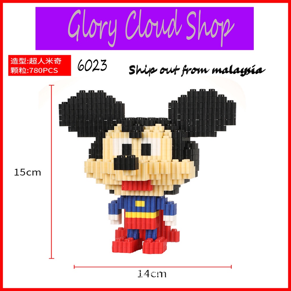 Magic block Micky Minnie Mouse Micro Diamond Building Blocks Cartoon ...