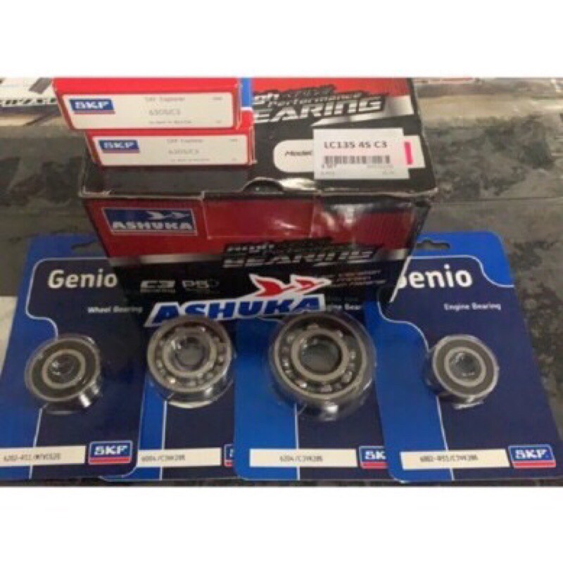 ASHUKA SKF ENGINE BEARING C3 FULL SET LC135 4S 5S Y15zr Y15 EX5 DREAM ...