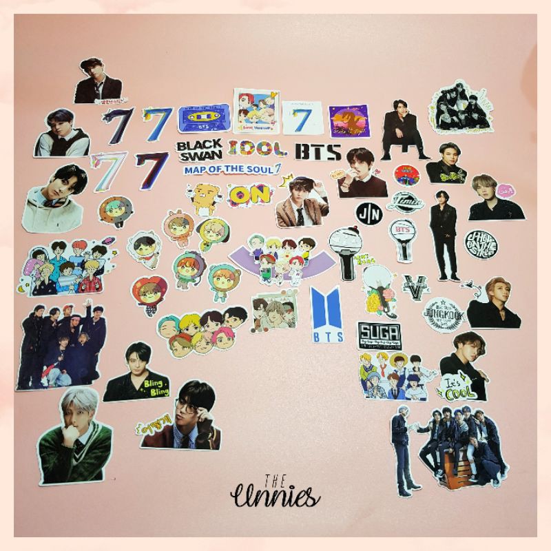 Kpop Sticker Set - Bts Mots7 (55pcs) | Shopee Malaysia