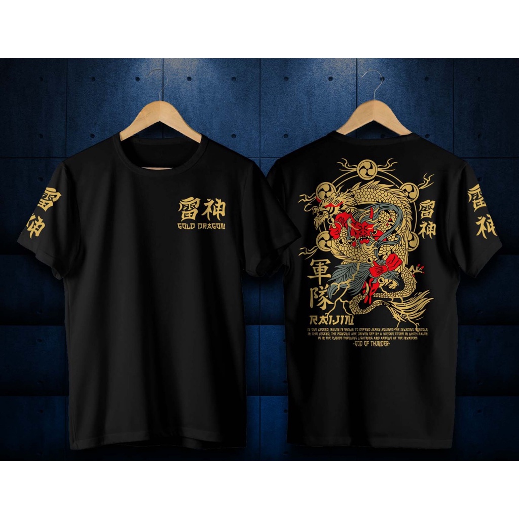 Jnj_ GOLD DRAGON DISTRO T-Shirts/DRAGON Tiedye T-Shirts/DEMON SAMURAI T ...
