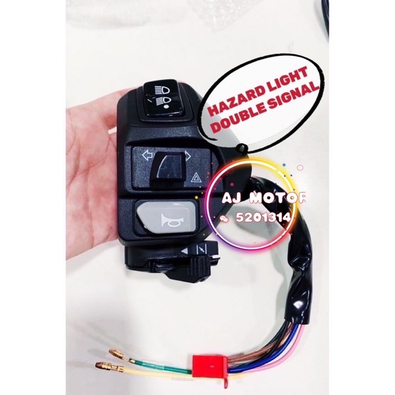 [PNP] YAMAHA LC135 V1 MATA GABAN PILOT LED POSITION LAMP SIGNAL LIGHT / SWITCH ON OFF DOUBLE ...