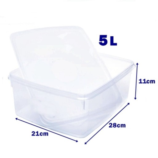 5L Food Container / Rectangular Container / Freezer Bekas Makanan (BEST ...