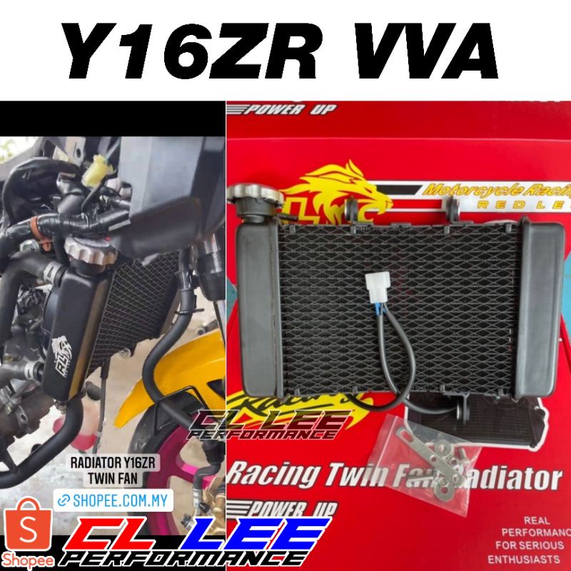 RED LEO RADIATOR BIG DOUBLE FAN Y15ZR V1 V2 Y16ZR WATER PUMP RED LEO ...