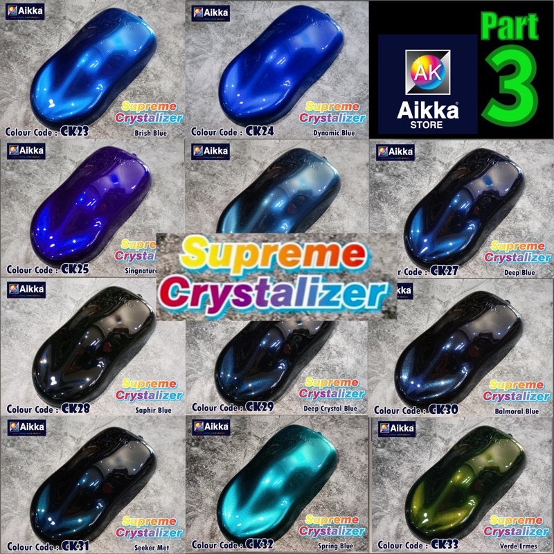 Aikka Supreme Crystalizer Paint Automotive Spray Kereta Cat Automotif 2K | 250ml-1000ml Part 3 ...