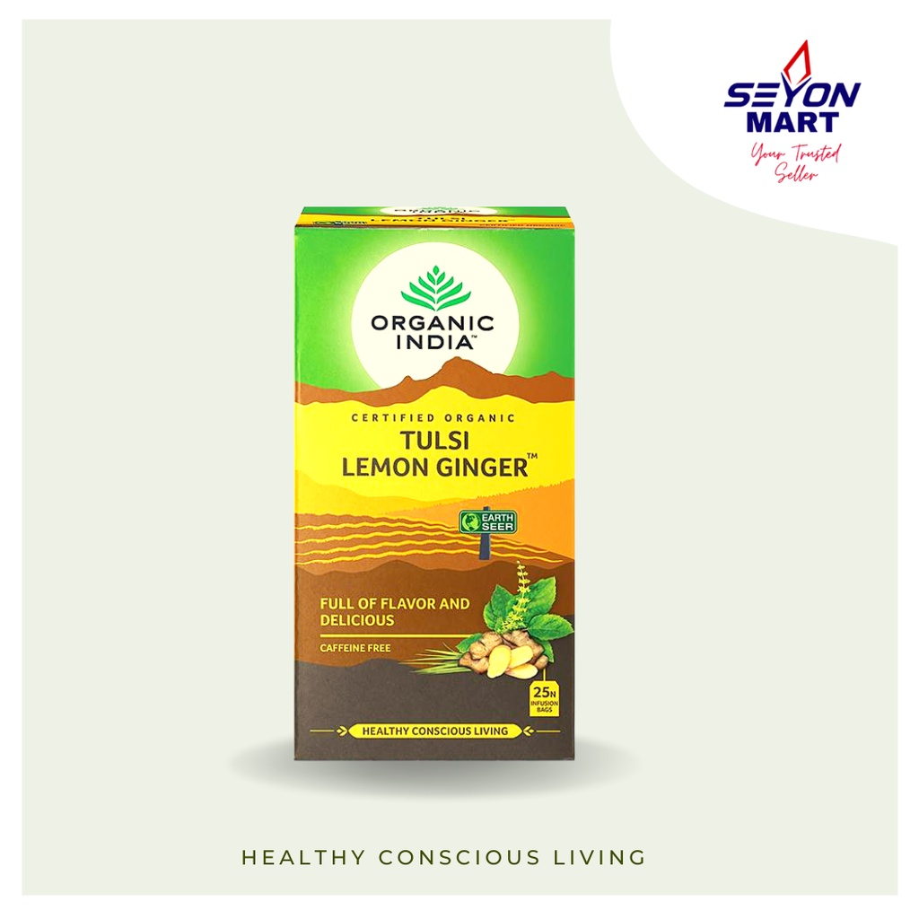 Organic India - Tulsi Lemon Ginger | Shopee Malaysia