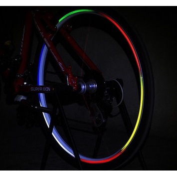 Bicycle Wheel Sticker Bicycle Wheel Reflective Sticker 8 Strips ...