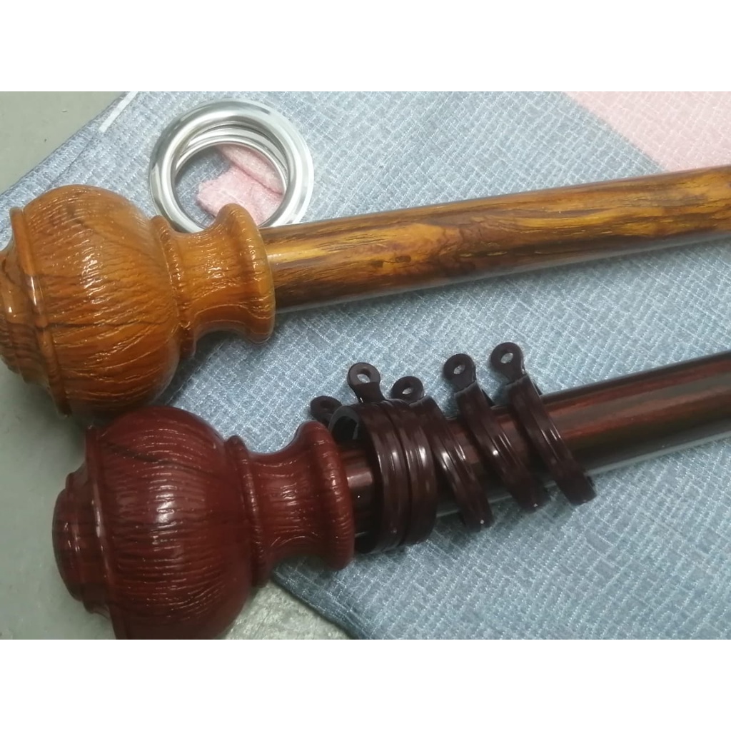 Rod langsir Single Layer Full Set Curtain Rod / Aluminium Batang ...
