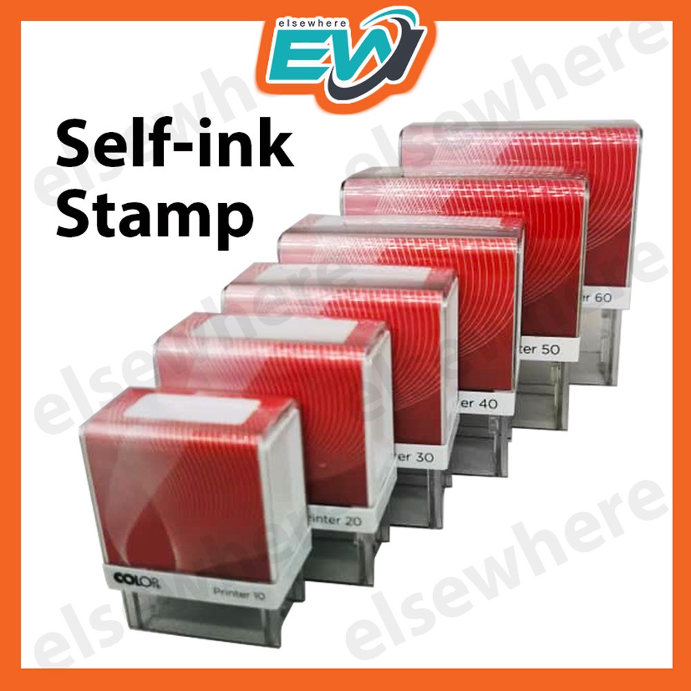 Stamp Chop COLOP Printer Line Self-inking Custom made Stamp P10 P20 P30 P40 P50 P60 ~ Elsewhere ...