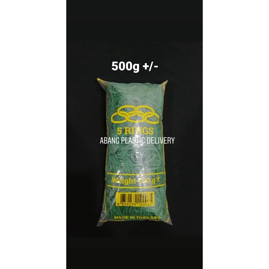 Thailand Import Rubberband- Cap 5 Rings / Getal / Gelang Getah (500gm ...