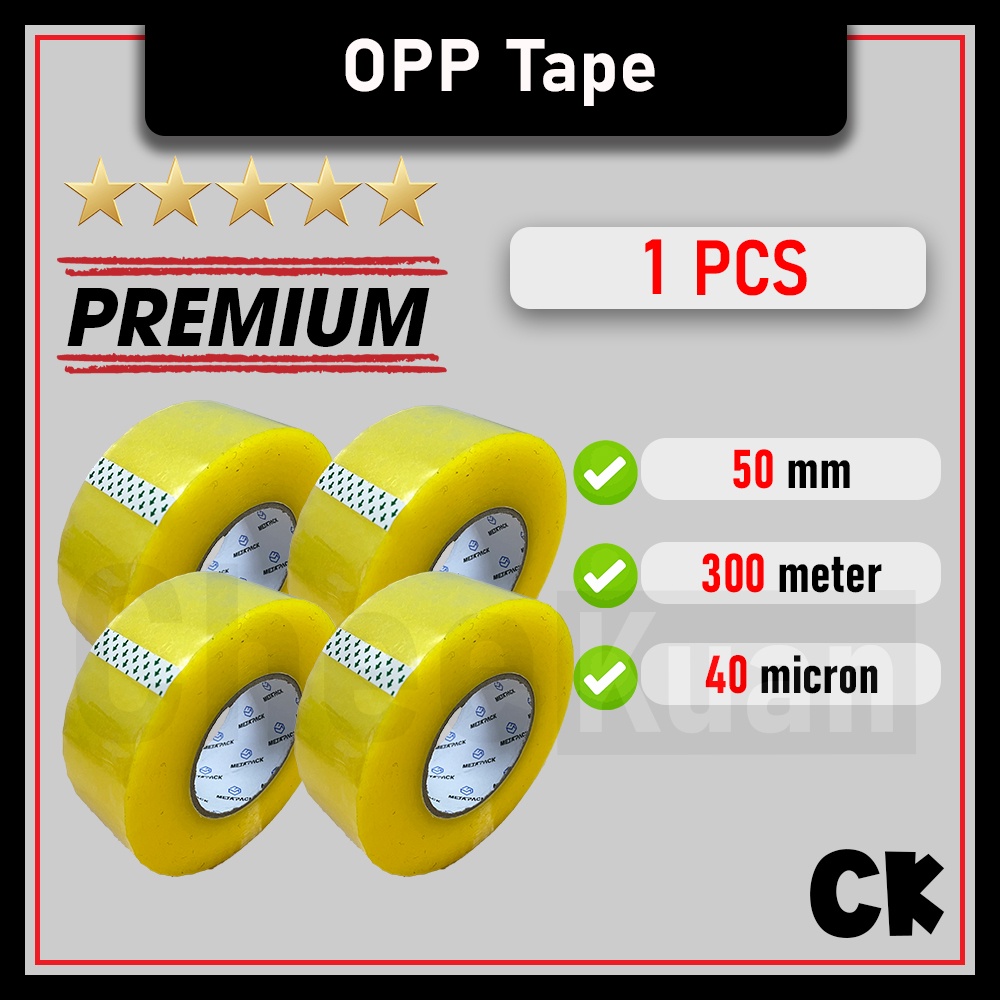 50mm Clear High Quality Opp Tape 300m School Packaging Use Wrapping Save Cost [OPP01D] | Shopee ...