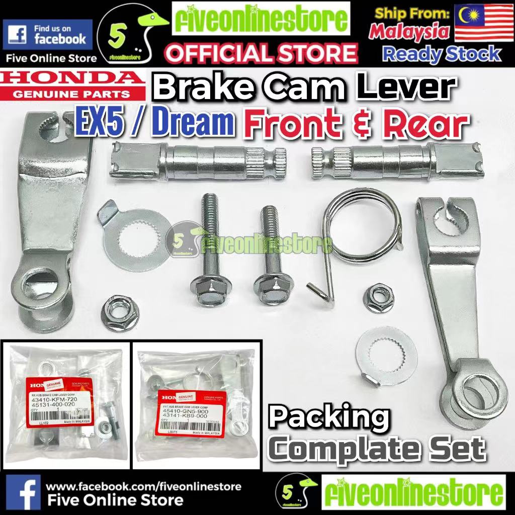 HONDA Hub Brake Cam Lever Full Set ORIGINAL Honda EX5 Dream Front Rear ...