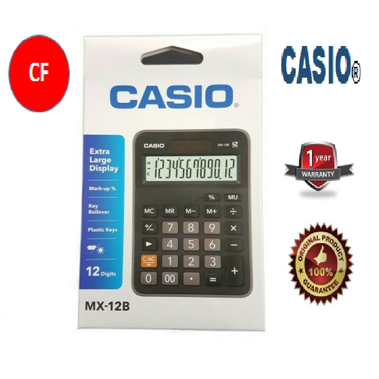 Casio Calculator MX-12B Mini Desk 12 digits | Shopee Malaysia