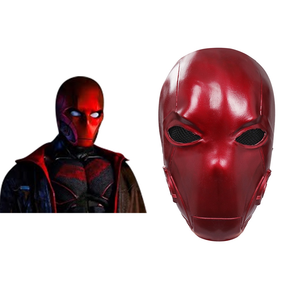 Batman red hood Jason Todd latex mask cosplay props | Shopee Malaysia