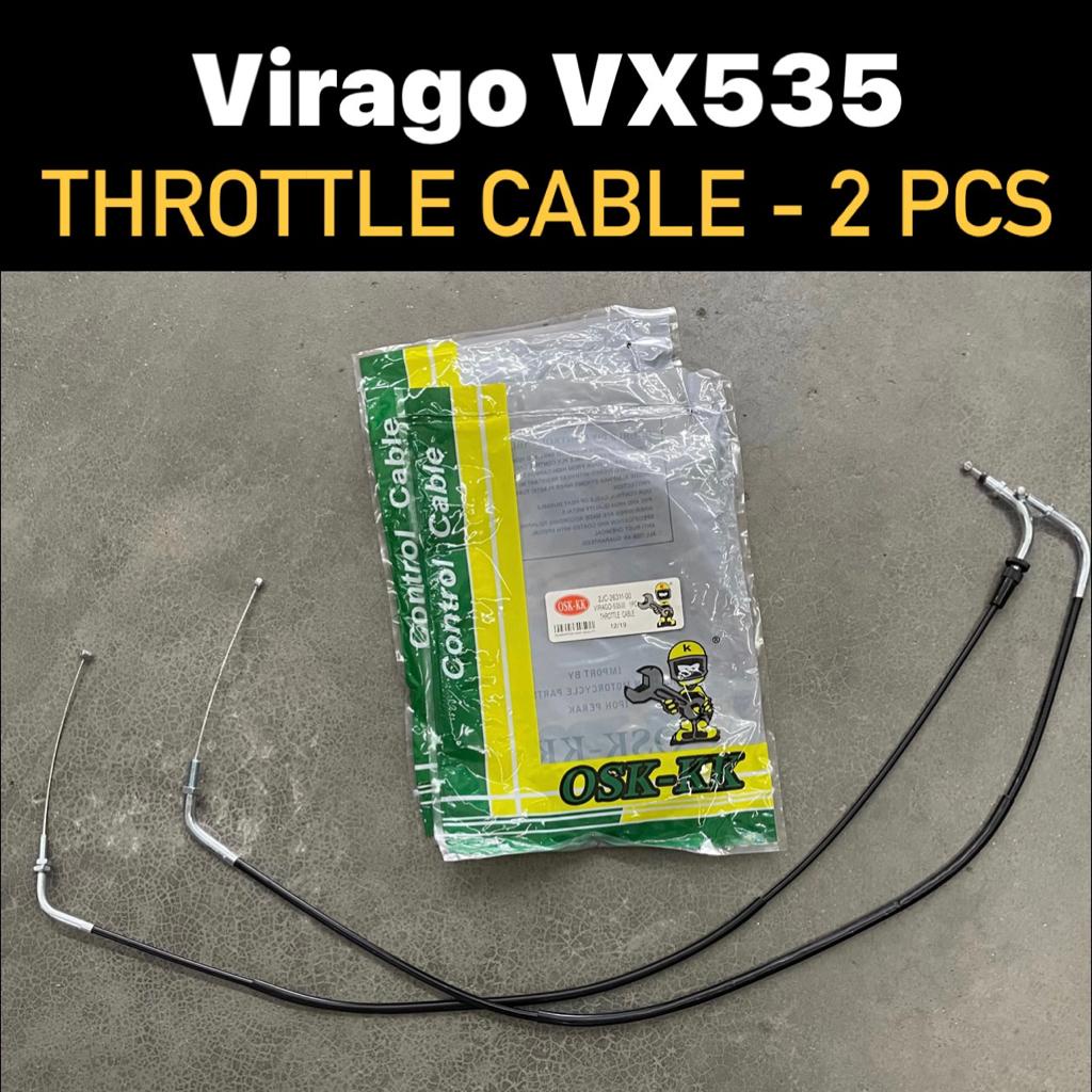 YAMAHA VIRAGO 535 VIRAGO535 XV535 VIRAGO XV 535 OPEN + CLOSE THROTTLE ...