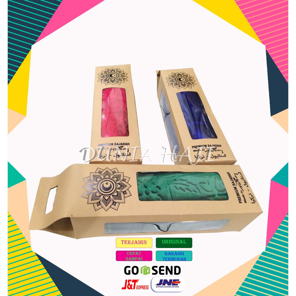 Sajadah BOX Emboss Turkey Plain Fragrant Al Jeddah Türkiye for Hajj and ...