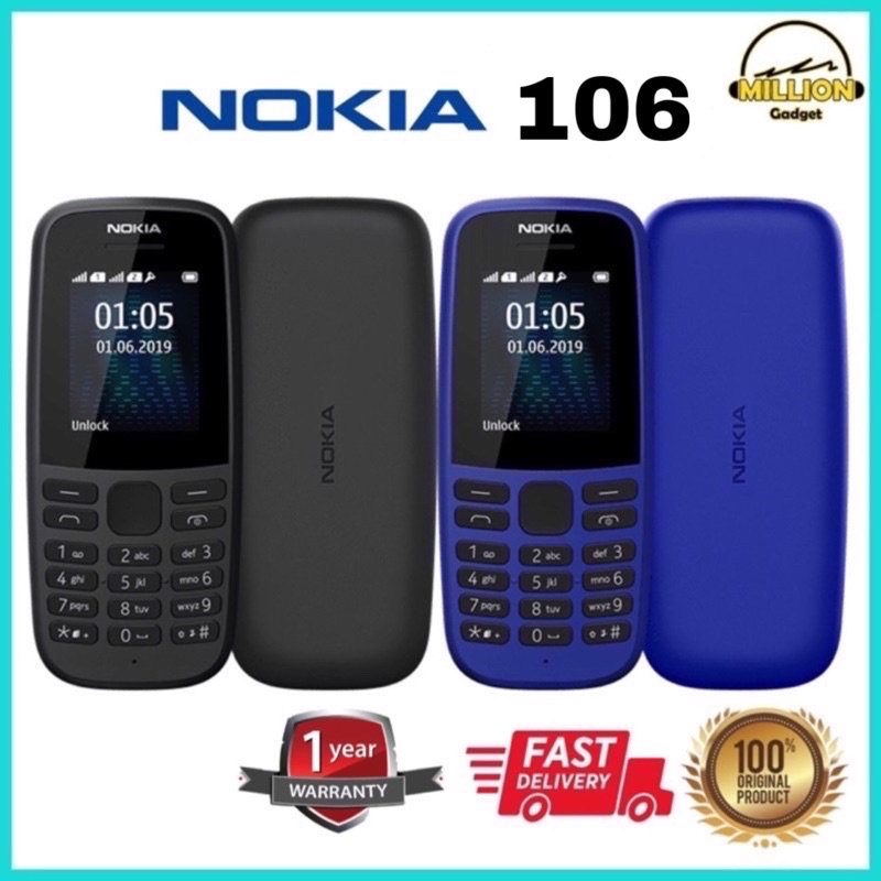 [𝐑𝐄𝐀𝐃𝐘 𝐒𝐓𝐎𝐂𝐊]Nokia 106 4th Edition Dual Support Sim Card 4G | Shopee ...