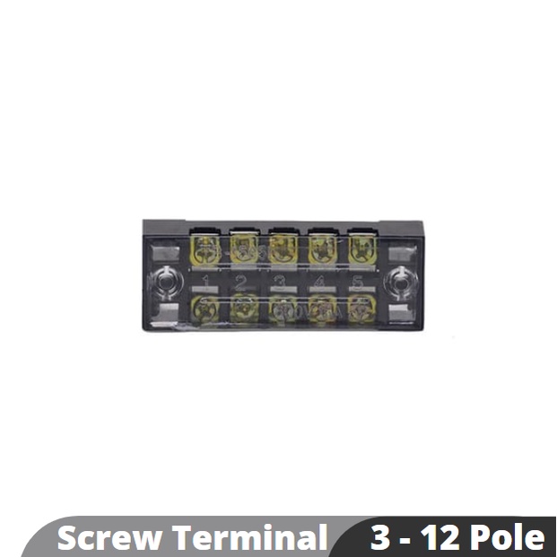 TB-1503 Dual Row Strip Screw Terminal Block 15A 600V Fixed Wiring Board ... TB-1503 Dual Row Strip Screw Terminal Block 15A 600V Fixed Wiring Board ...