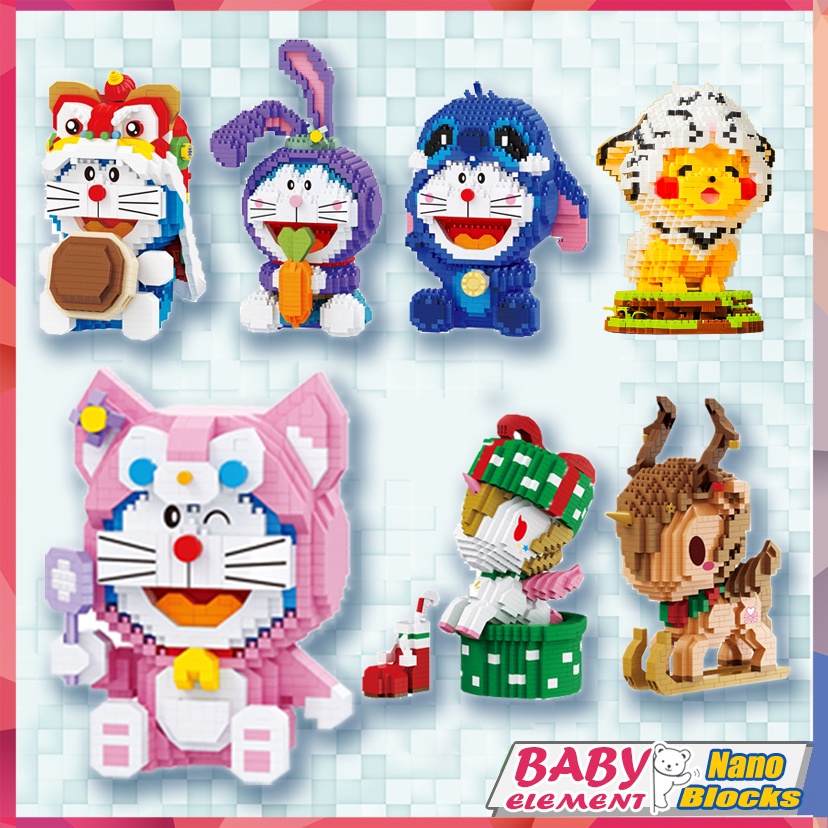 Nano Blocks Doraemon LinaBell Buding Blocks Festival Good Luck ...