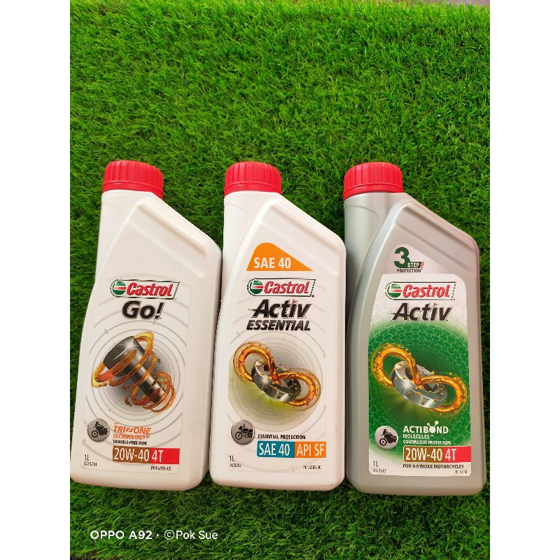 🔥🔥HoT Sale🔥🔥4T CASTROL GO 2W40 / ACTIVE ACTIVE ESSENTIAL SAE40 / ACTIV ...