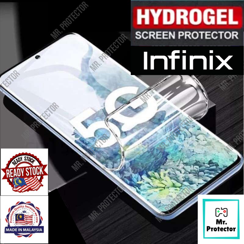 Infinix Hydrogel Screen Protector Smart 5 4 4c 3 Plus 2 HD S5 S4 Full ...