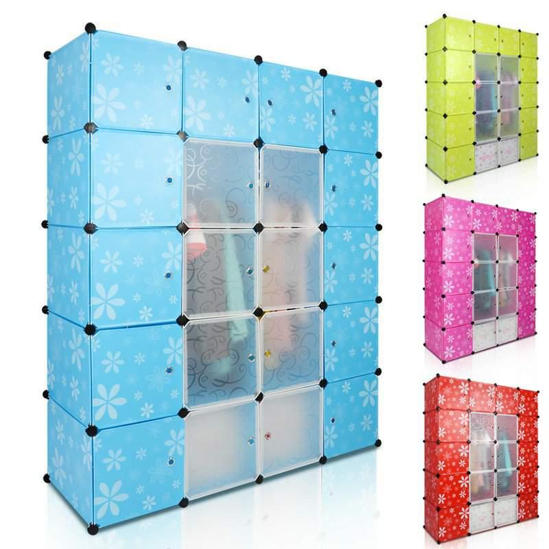 20 Almari [Free penyangkut] Wardrobe Cube Almari Cabinet Storage DIY ...