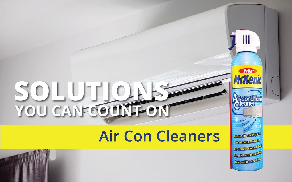 Mr McKenic Aircon Cleaner Self Rinsing Aircond Cleaner Aerosol Spray ...