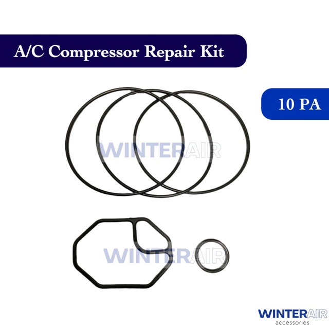 10PA / 10P) Denso Compressor O Ring Kit/Exchange Set & Shaft / Lip Seal ...