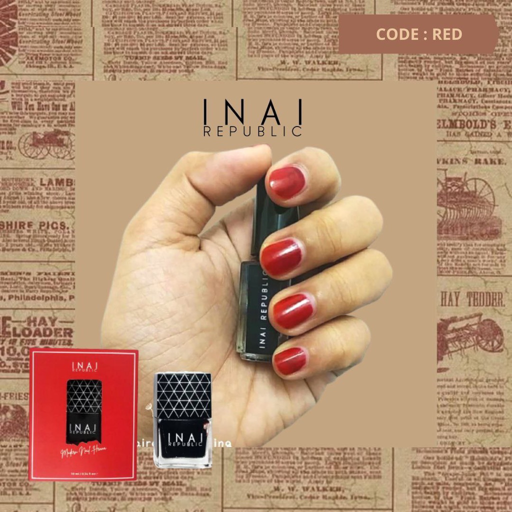 INAI REPUBLIC Inai Kuku Sah Solat Mesra Wuduk/ Nail Henna/ Serum/ Dip ...