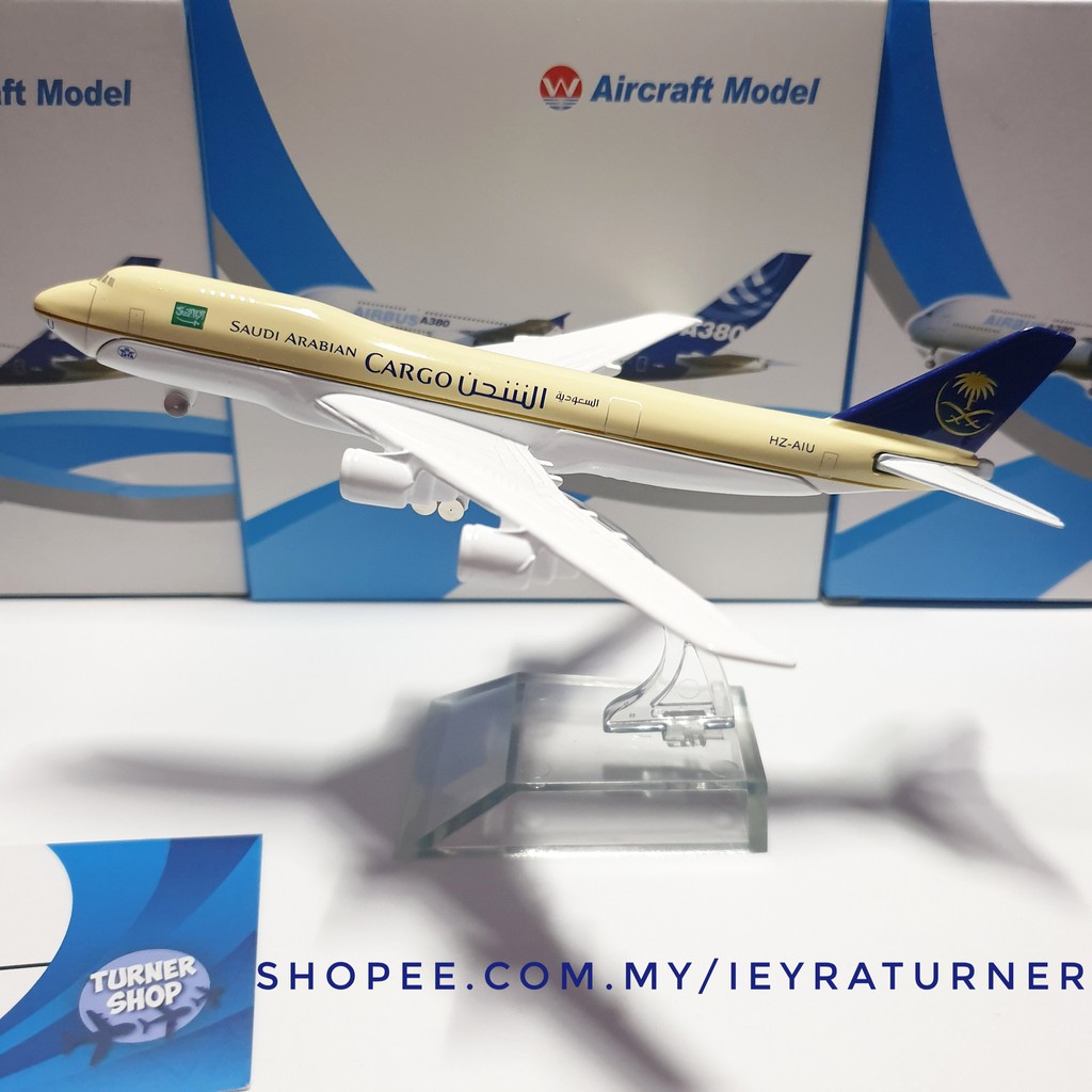 Saudi Arabian Airlines Boeing 747-200F (CARGO) Aircraft Model 16cm Die ...