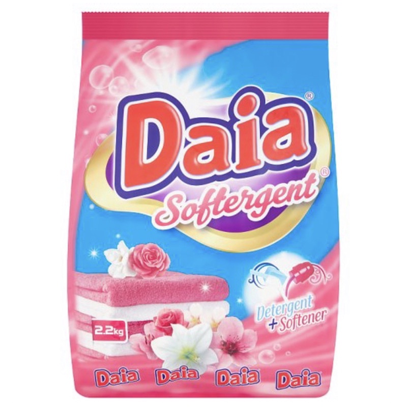 DAIA POWDER ALL NEW SOFTERGENT 2.2KG (2 IN 1 DETERGENT + SOFTERGENT ...