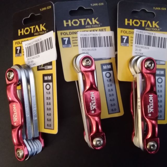 Hotax Folding Locking Hex Key Metric Allen Wrench Set | Shopee Malaysia
