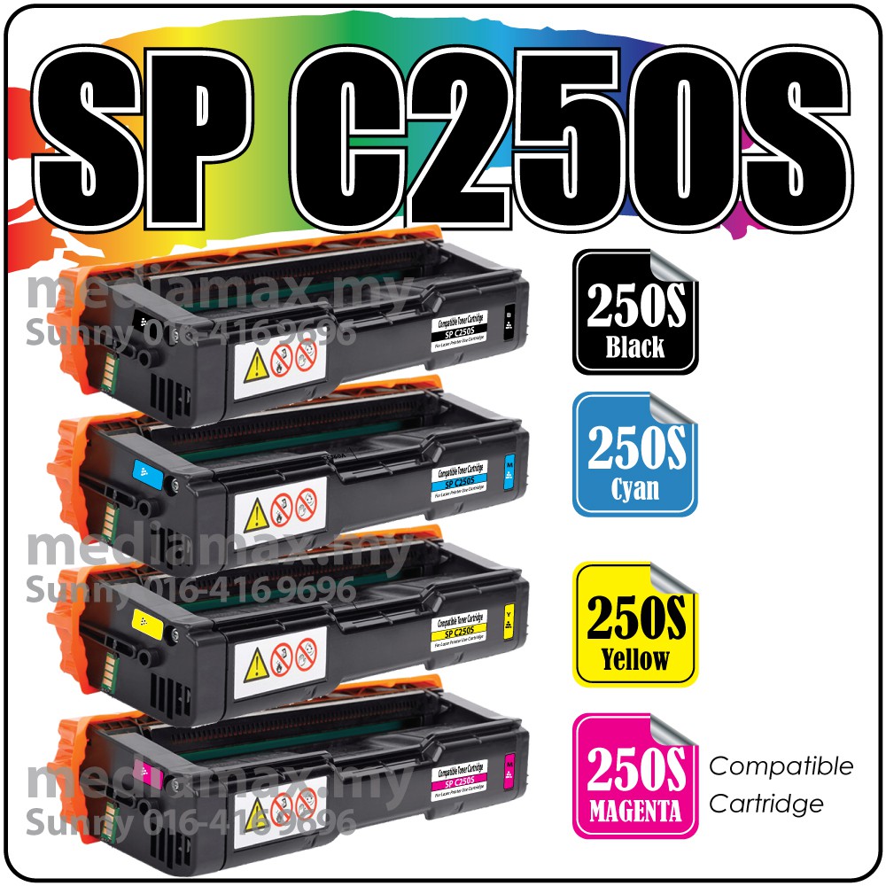 SPC250S Compatible Ricoh Aficio SPC250 SPC250DN S DN SF SP C250 C250S C250DN SP C250SF 407547 ...