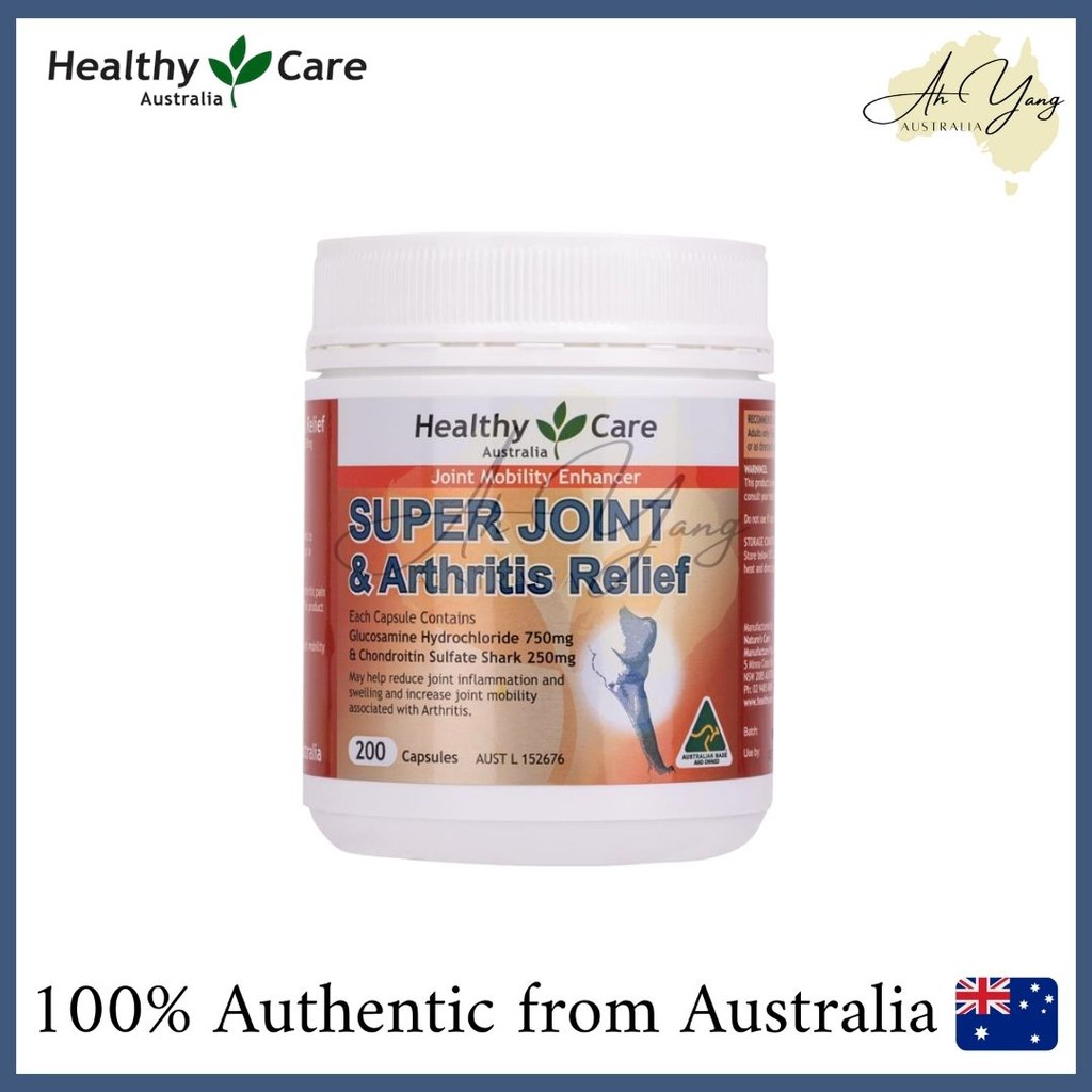 HEALTHY CARE Super Joint & Arthritis Relief (200 capsules) | Shopee ...