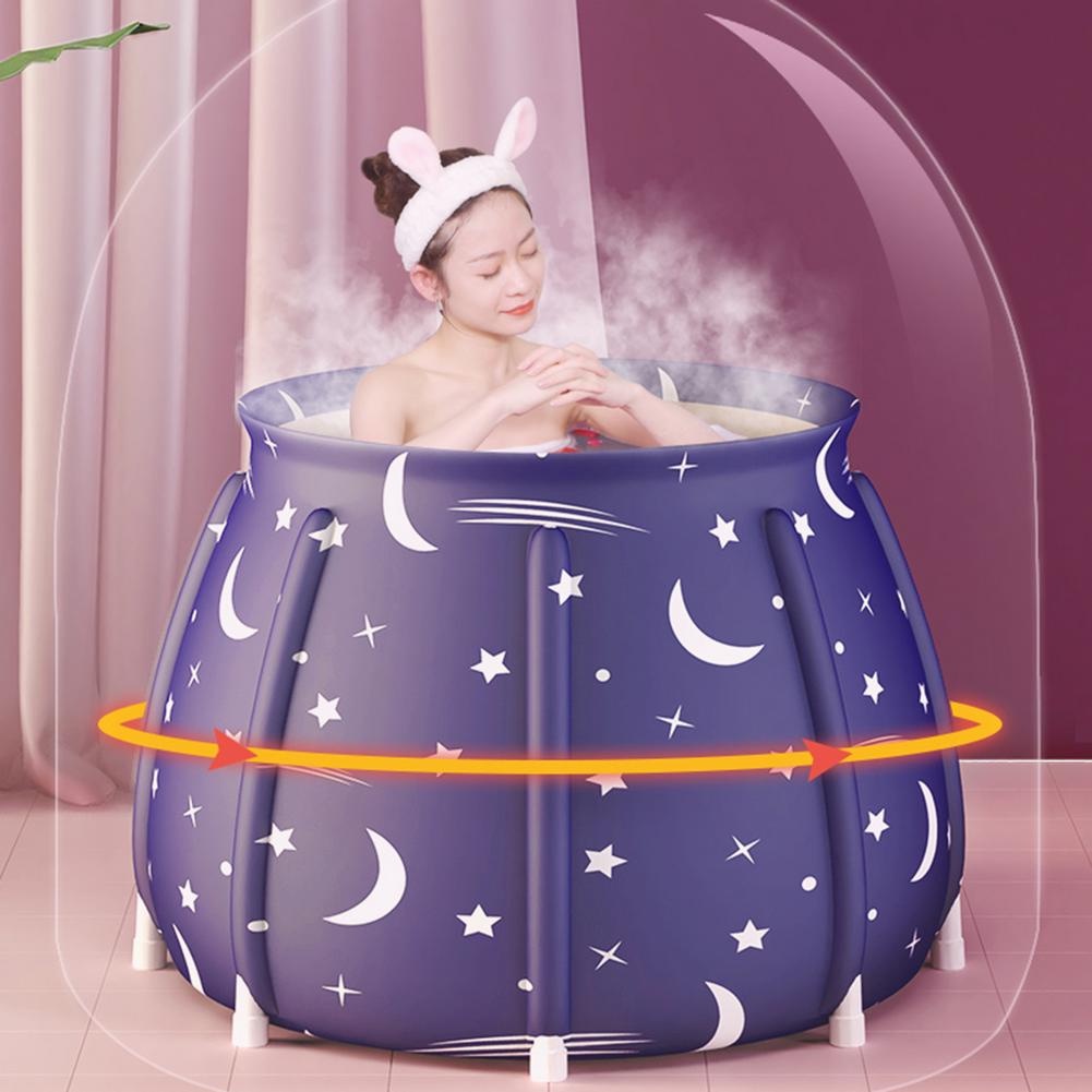 Folding Bathtub Spa Bath Tub Large PVC Water Outdoor Indoor Tab Mandi ...