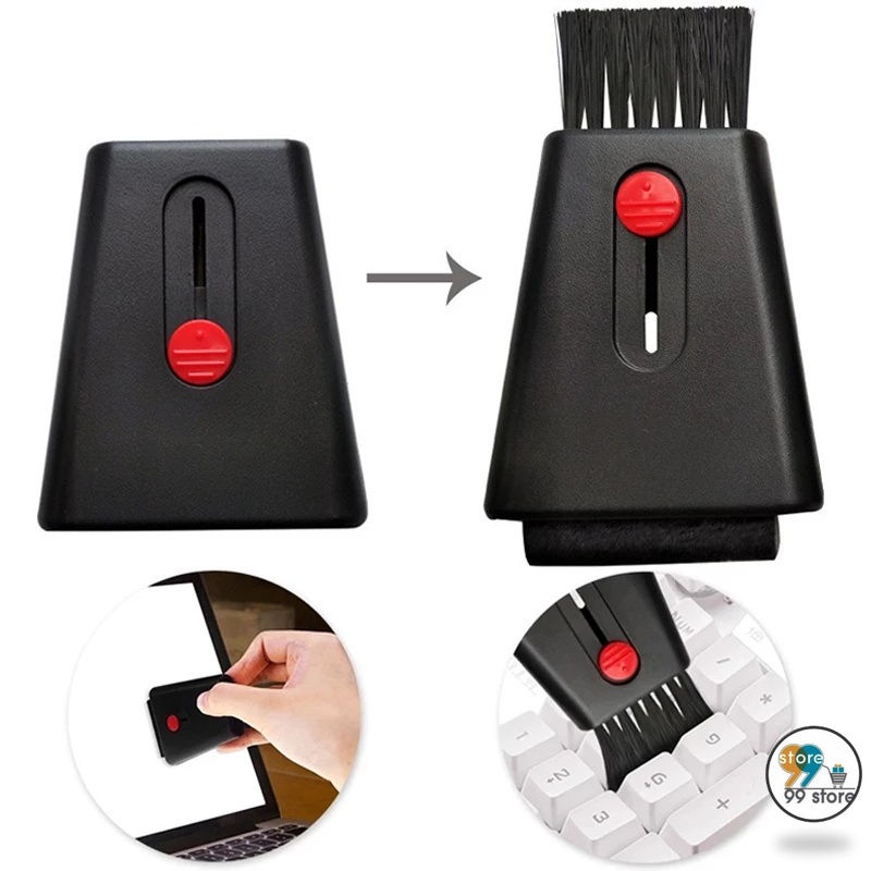 HOT Multi Computer Monitor Keyboard Clean Brush / Retractable Double ...