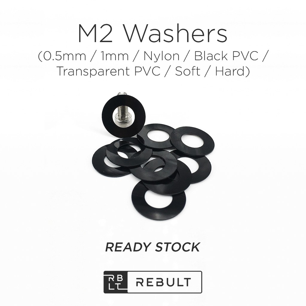 Nylon/PVC M2 Washers (10-pack) For Mechanical Keyboards | Shopee Malaysia