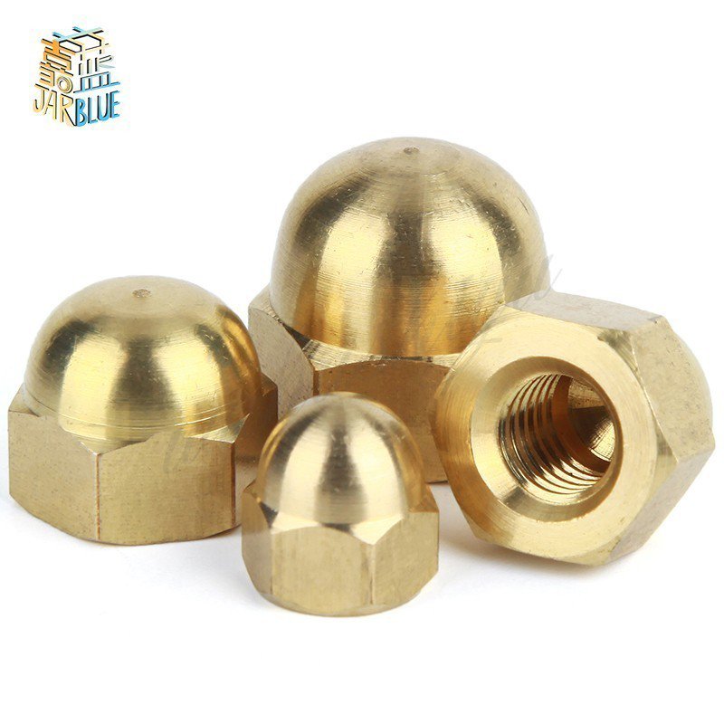510/20/50Pcs DIN1587 M3 M4 M5 M6 Brass Cap Hex Nuts Decorative Dome ...