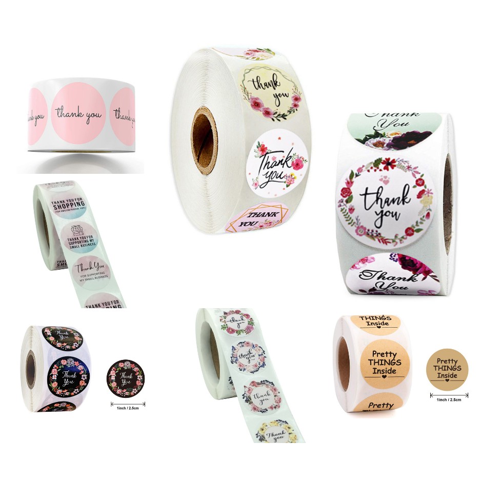 10 "Thank you" stickers - Thank you for a more beautiful, beautiful ...