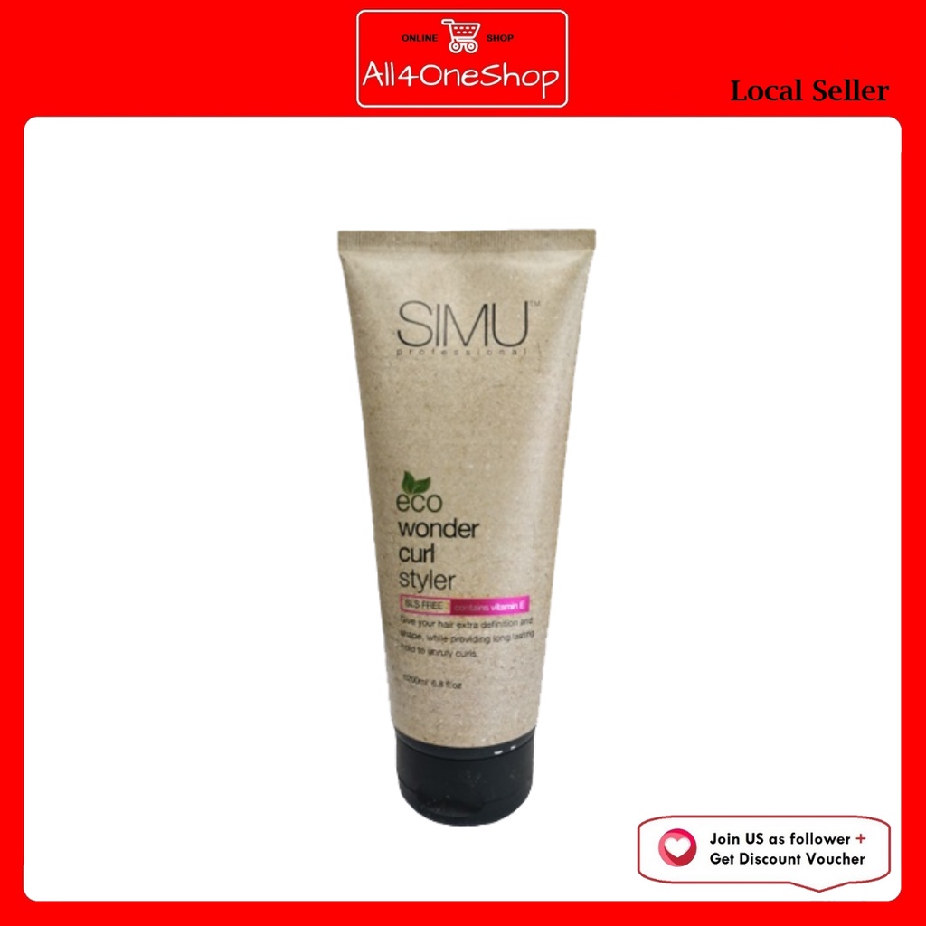 SIMU PROFESSIONAL WONDER CURL STYLER CREAM 200ML | Shopee Malaysia