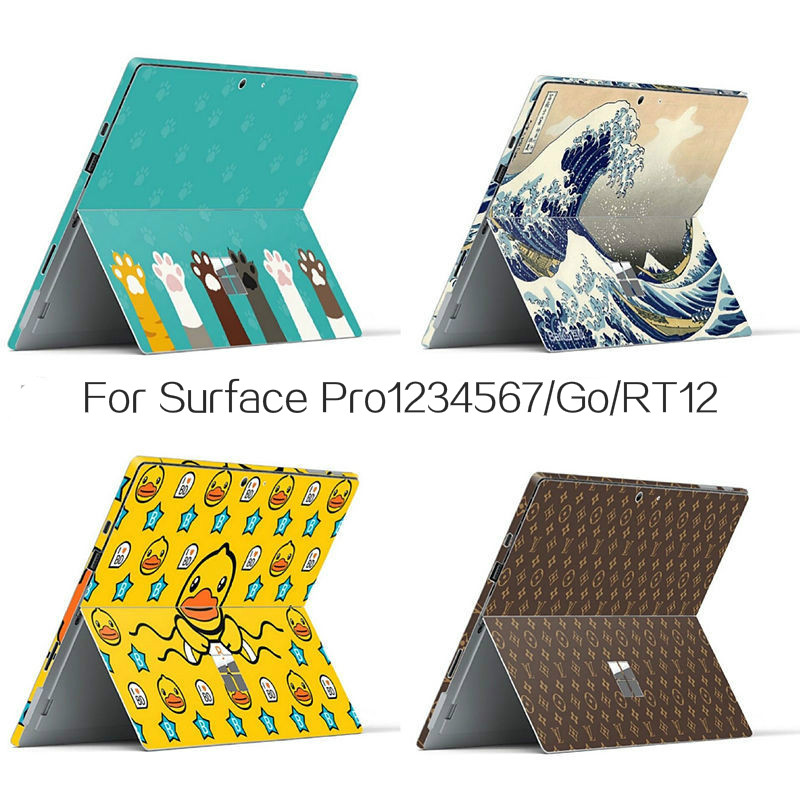 Cartoon Cute Stickers For Microsoft Surface Go RT 1 2 Pro1234567 Vinyl ...
