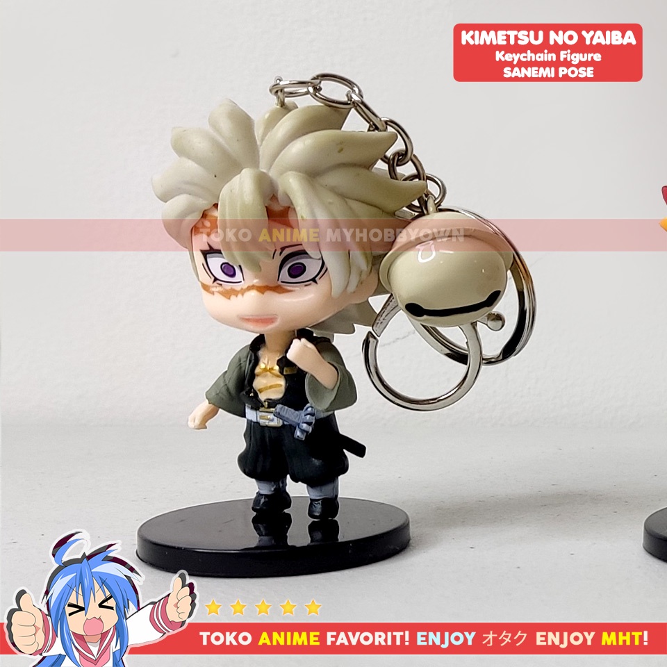GANTUNGAN Keychain Anime Figure Kimetsu no Yaiba Demon Slayer POSE ...