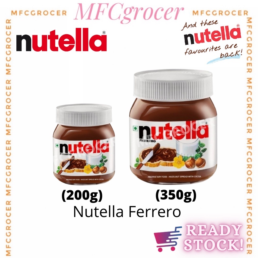 Nutella Chocolate Hazelnut Jam 200g/350g 巧克力榛果酱 | Shopee Malaysia