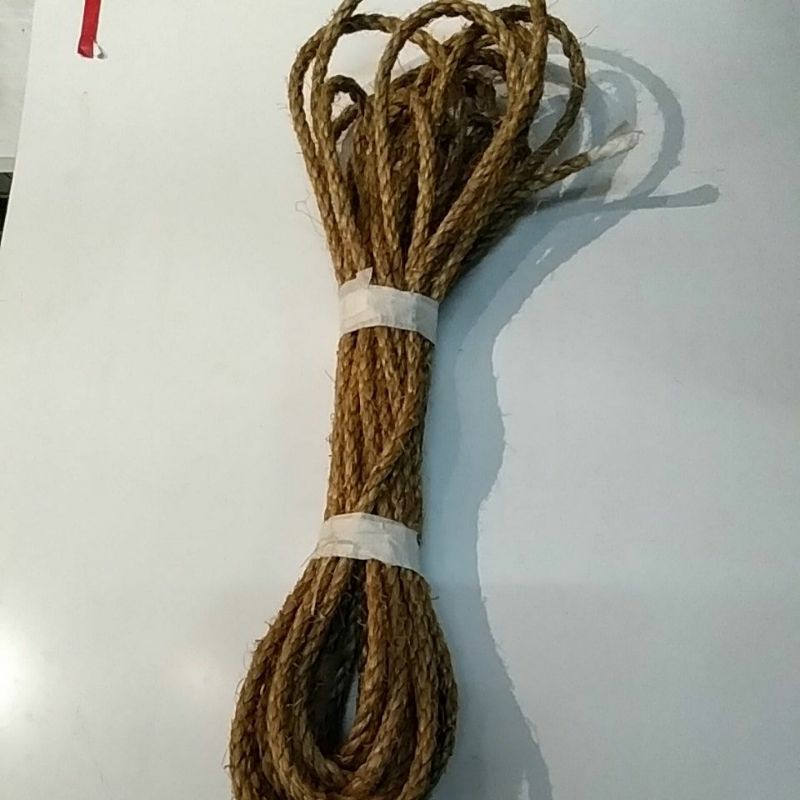Hemp rope gunny tali guni, manila rope diameter 0.8cm x 10 meter ...
