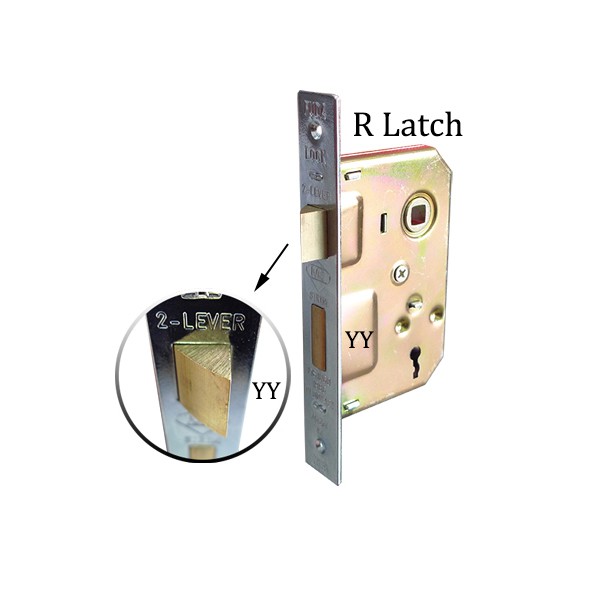 YY DiY 100% ORIGINAL FUDA 2 Level Mortice Door Lock/ Lock Pintu/ Kunci ...
