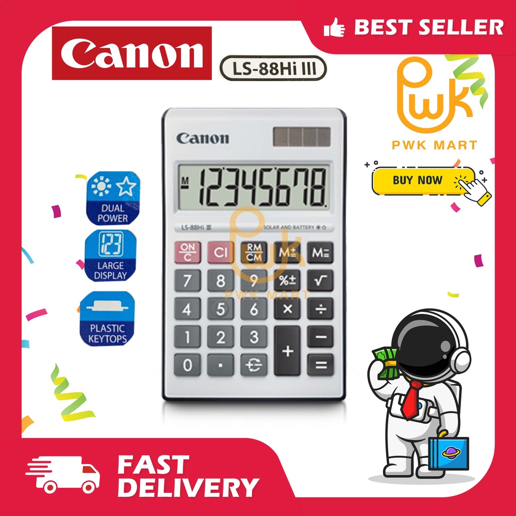 🔥100% ORIGINAL🔥Canon Calculator LS88 Hi III (8 Digits) LS-88HI III LS ...