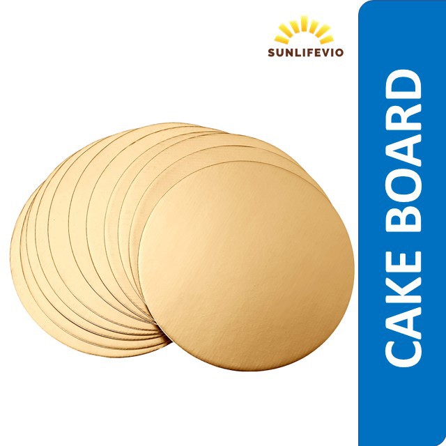 NON STICK FOIL ROUND CAKE BOARD | PAPAN KEK BULAT (GOLD) | Shopee Malaysia