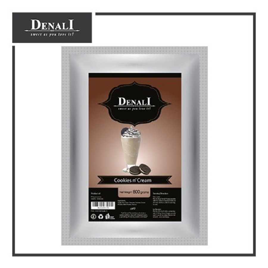 Denali Cookies & Cream Powder - 800 gr (Powder Cafe Drinks) | Shopee ...