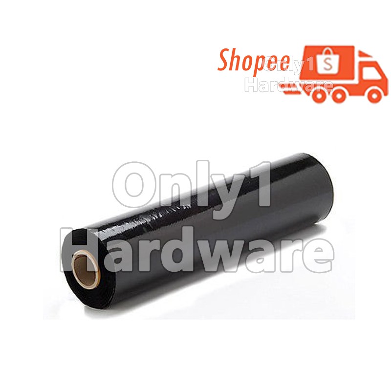 BLACK STRETCH FILM PACAKING WRAP PLASTIC WRAPPING FILM BLACK LONG ...