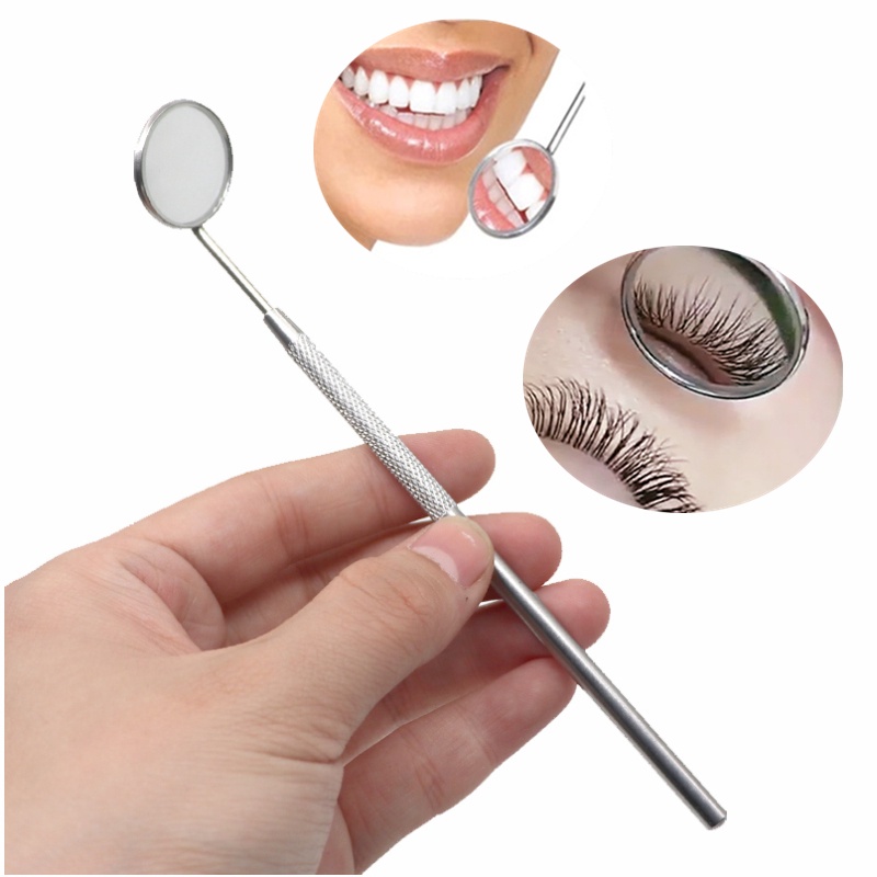 🔥 Ready Stock🔥 1 Pcs Stainless Steel Dental Mirror Mouth Mirrors with ...